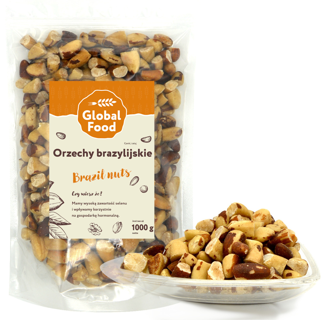 ORZECHY BRAZYLIJSKIE POŁÓWKI 1kg - Global Food